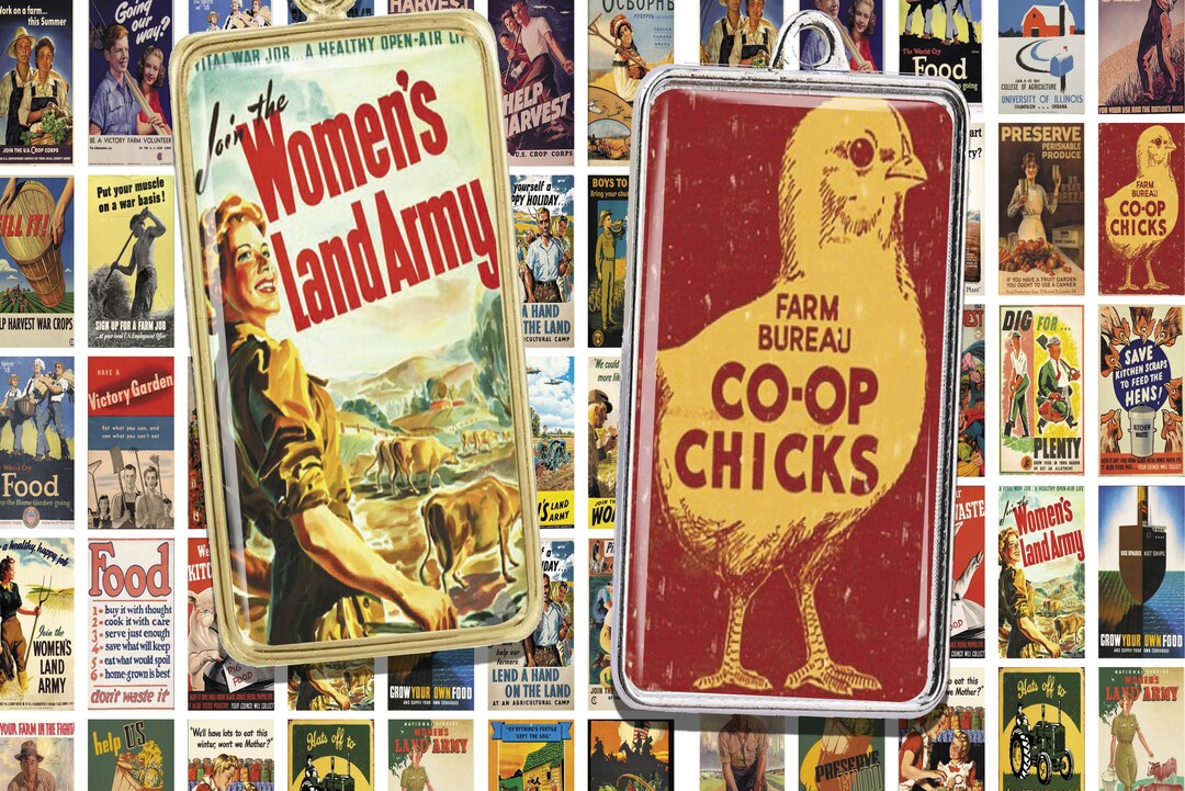 Vintage FARM POSTERS 1x2 Inch Instant Digital Download - Etsy