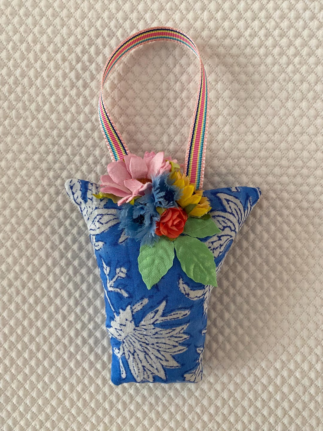 Hanging Lavender Sachet,summer Basket Sachet , Boho Ornament, Cottage ...