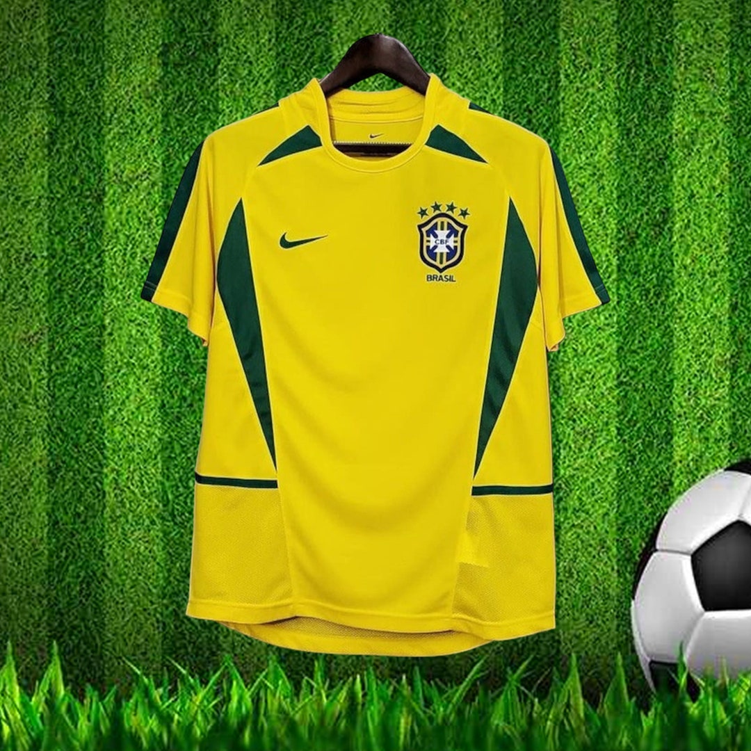 Retro Brazil 2002 World Cup Home Jersey Ronaldo 9 R9 Size - Etsy