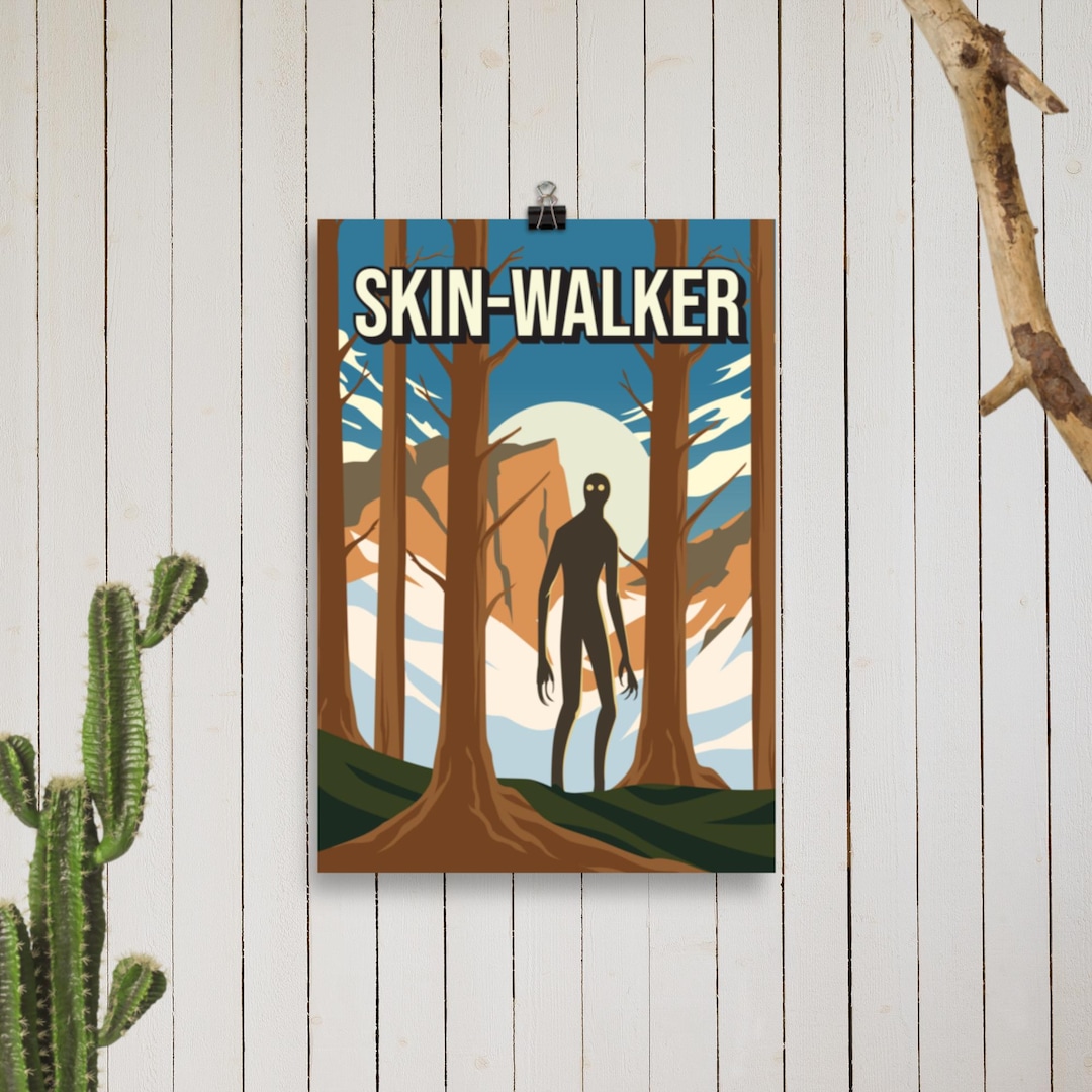 Skin-walker Cryptid Poster – Spooky Skinwalker Navajo Wall Art - Etsy