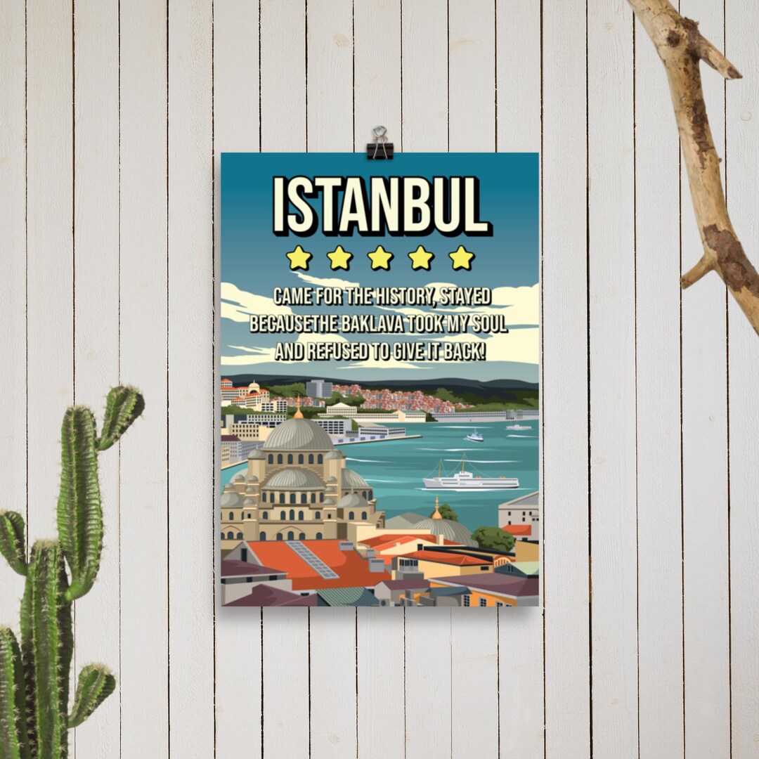 Funny Istanbul Travel Poster Review– Historical Charm and Sweet Delight ...
