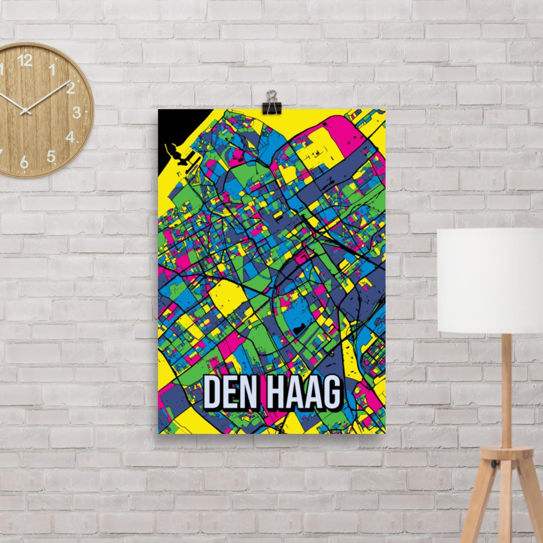 The Hague Den Haag City Map Street Poster - Etsy