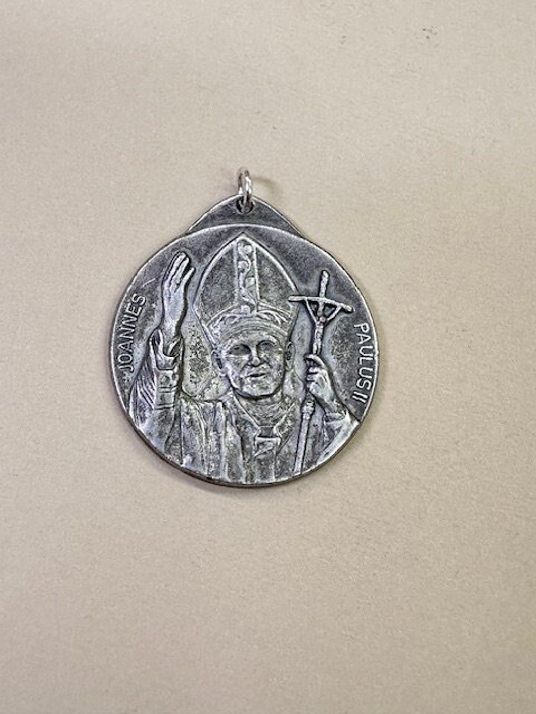 John Paul II Pope Medal Johannes Paulus II Pendant 2000 Vintage ...