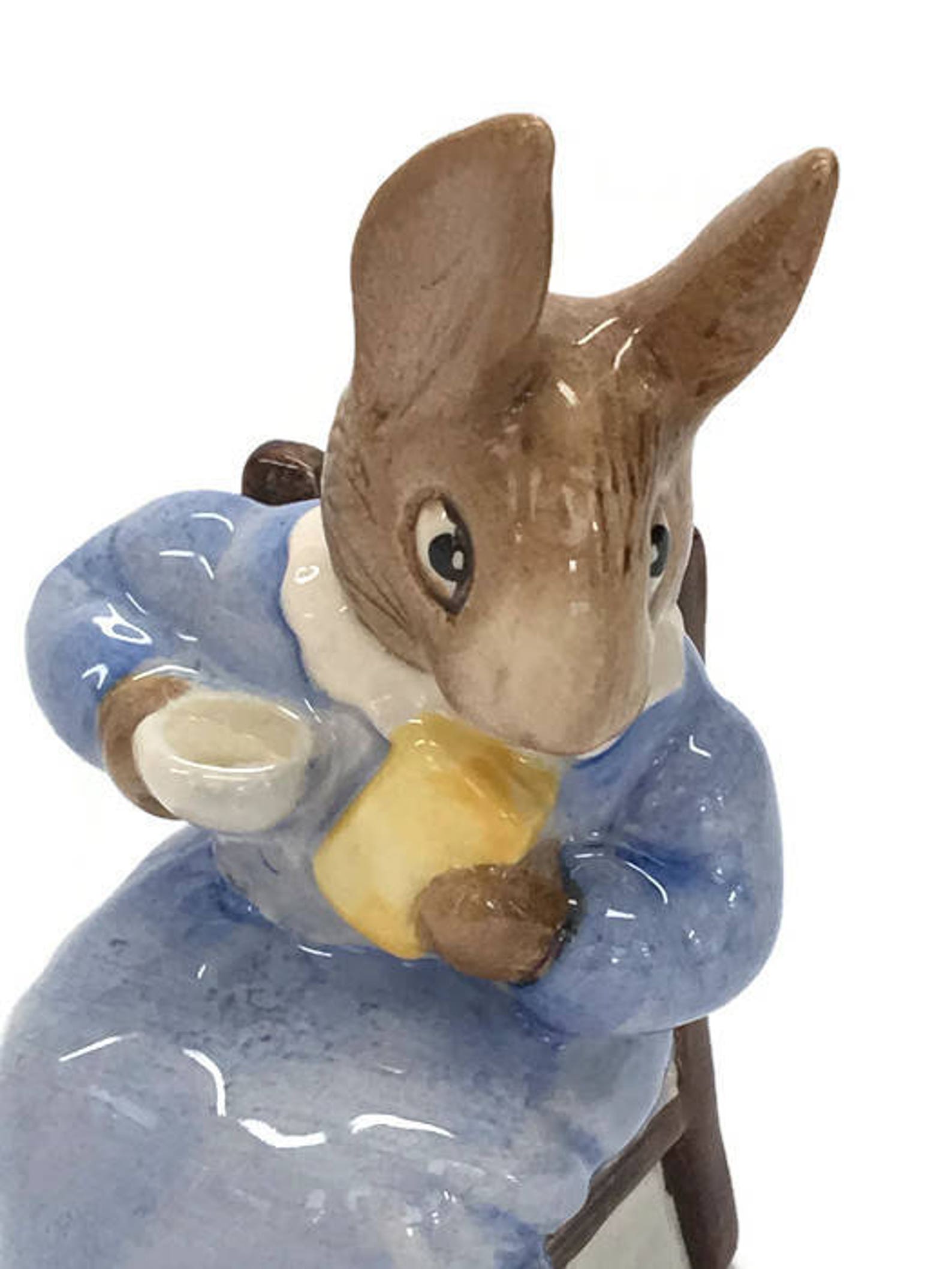 Peter Rabbit Figurine Cottontail Rabbit Beatrix Potter Animal - Etsy