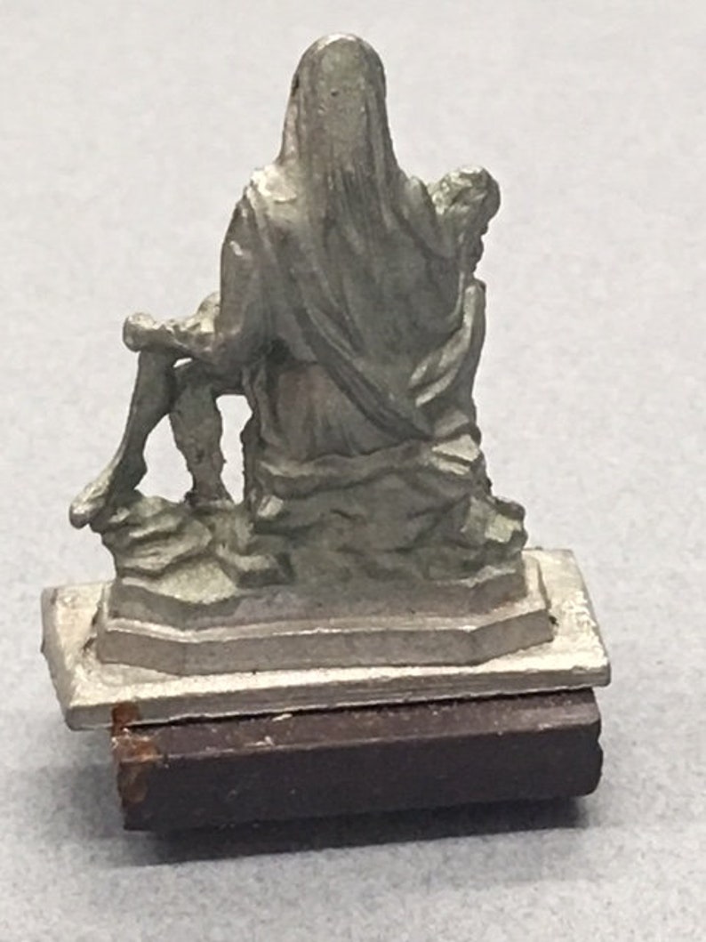 Pieta Figurine Statue Pewter Christ Sculpture Vintage Catholic | Etsy