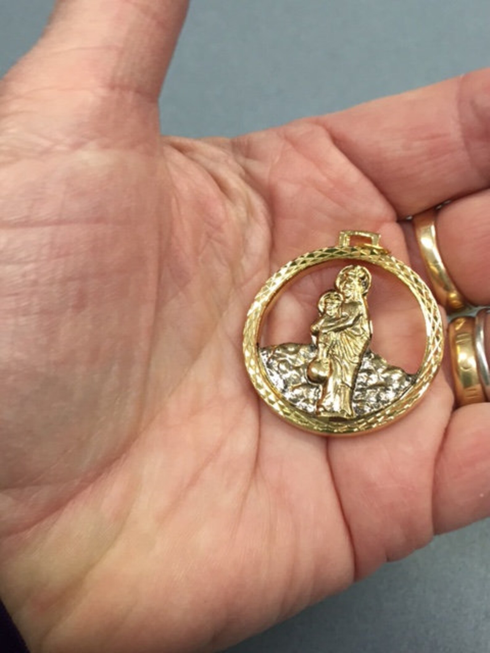 Our Lady of Victory Pendant Virgin Mary Catholic Gift Supply - Etsy