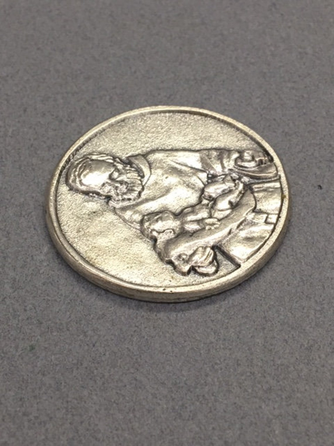 St Anthony Coin Token Pray Hope Don't Worry Protect Pocket | Etsy