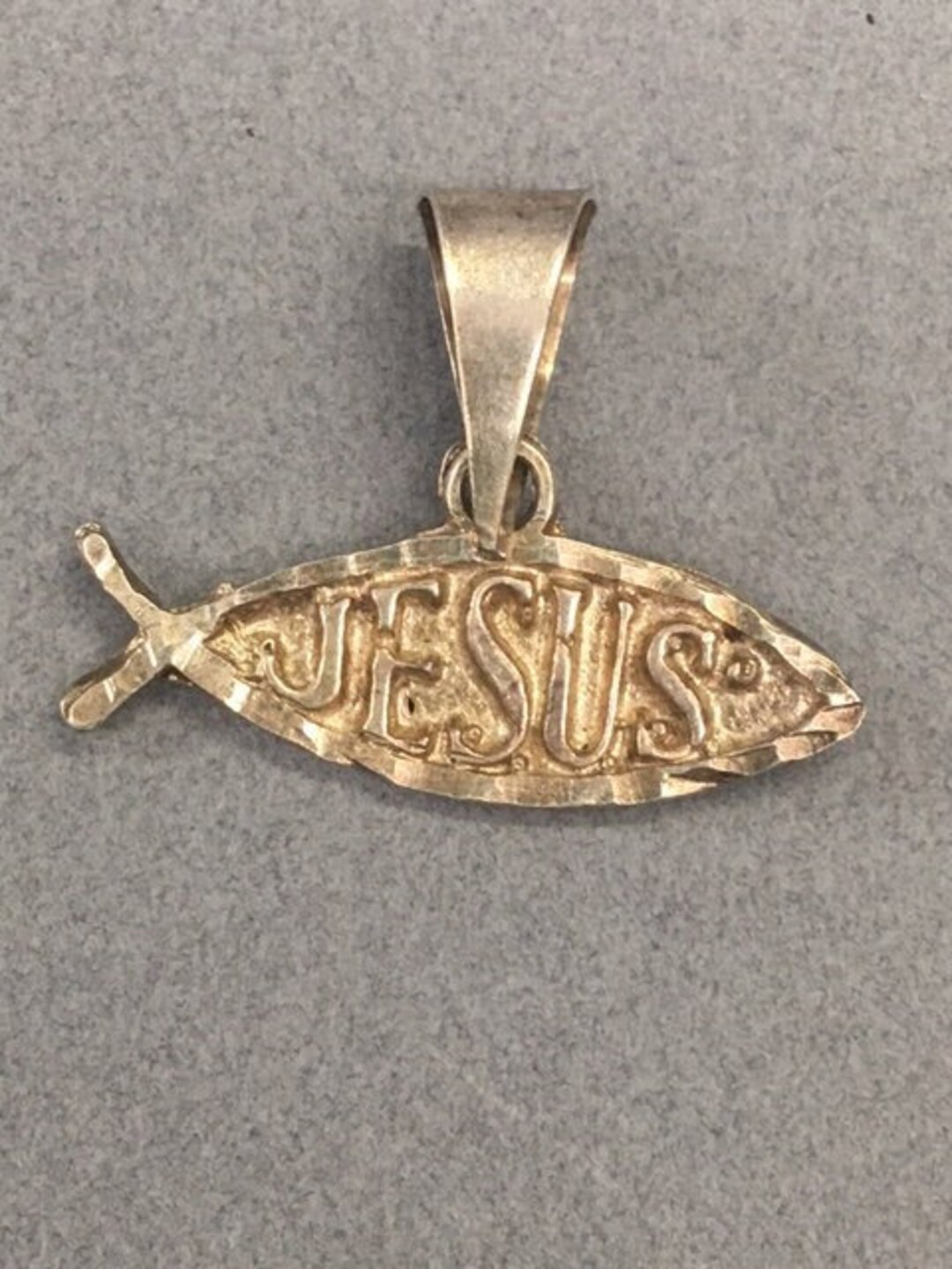 Jesus Christ Medal Sterling Fish Vintage Catholic Gift - Etsy