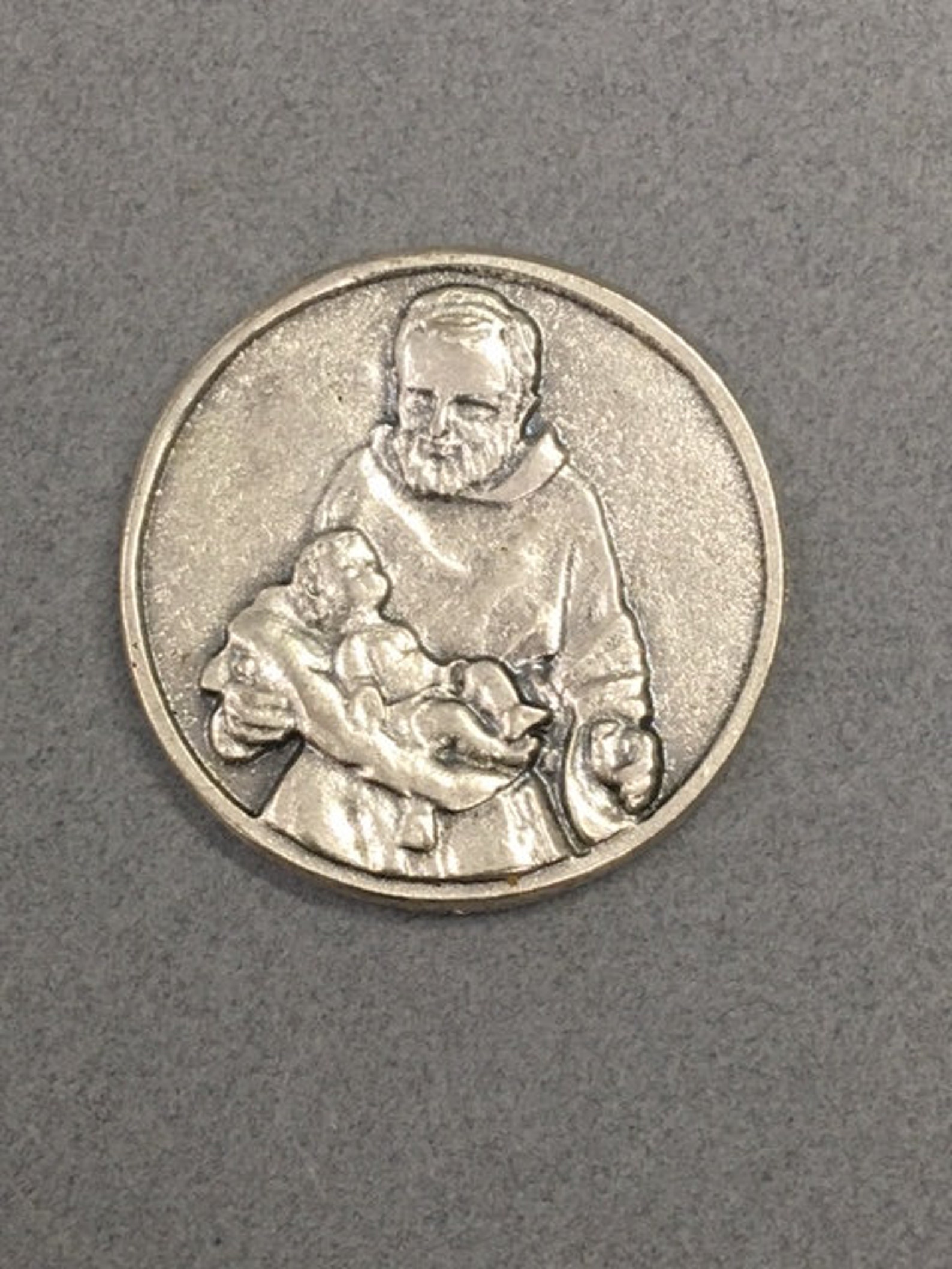 St Anthony Coin Token Pray Hope Don't Worry Protect Pocket | Etsy