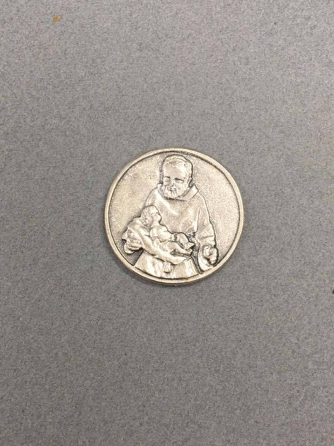St Anthony Coin Token Pray Hope Don't Worry Protect Pocket | Etsy