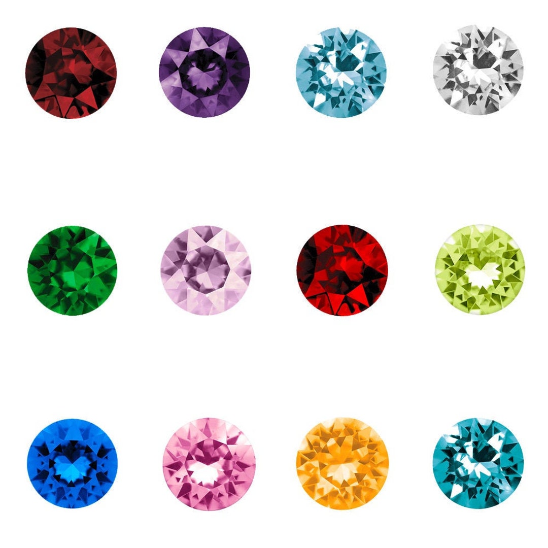 12 Crystal Birthstone - Etsy