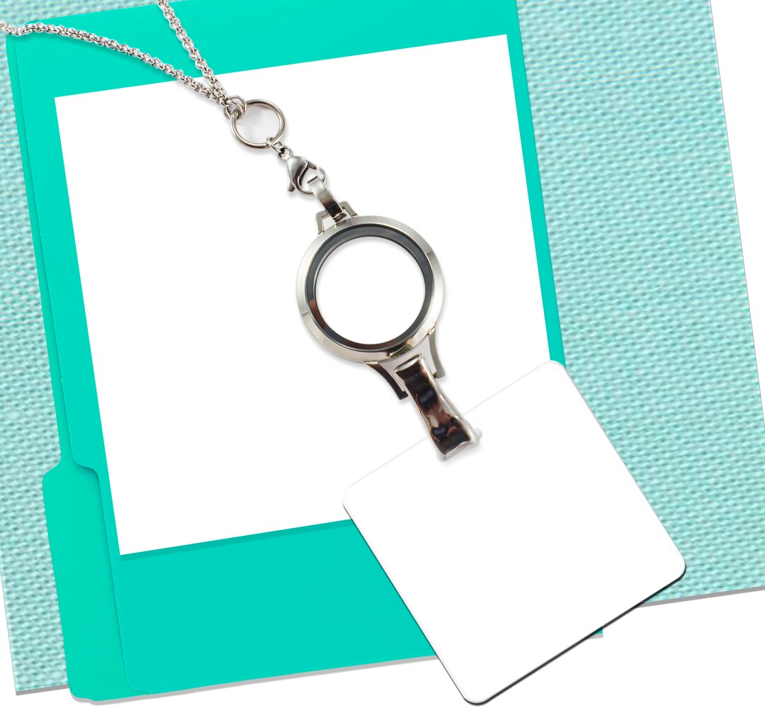 Floating Locket Lanyard Badge Holder With Matching Chain (ONLY) - Etsy