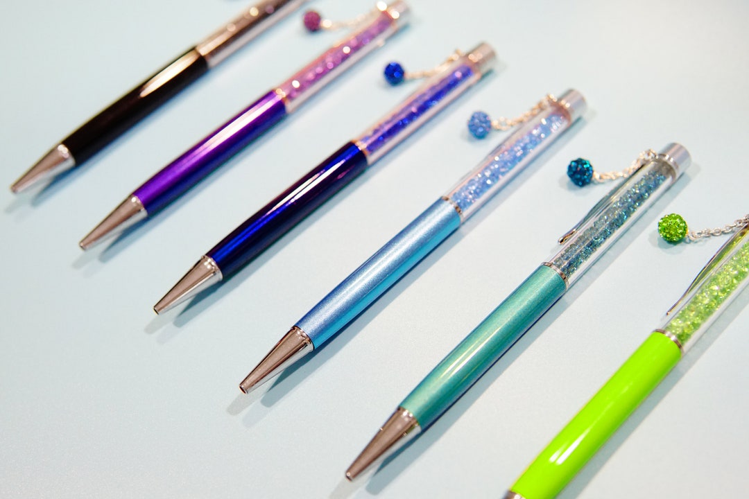 Crystal Ballpoint Pen With Dangling Charms Filled With Swarovski ...