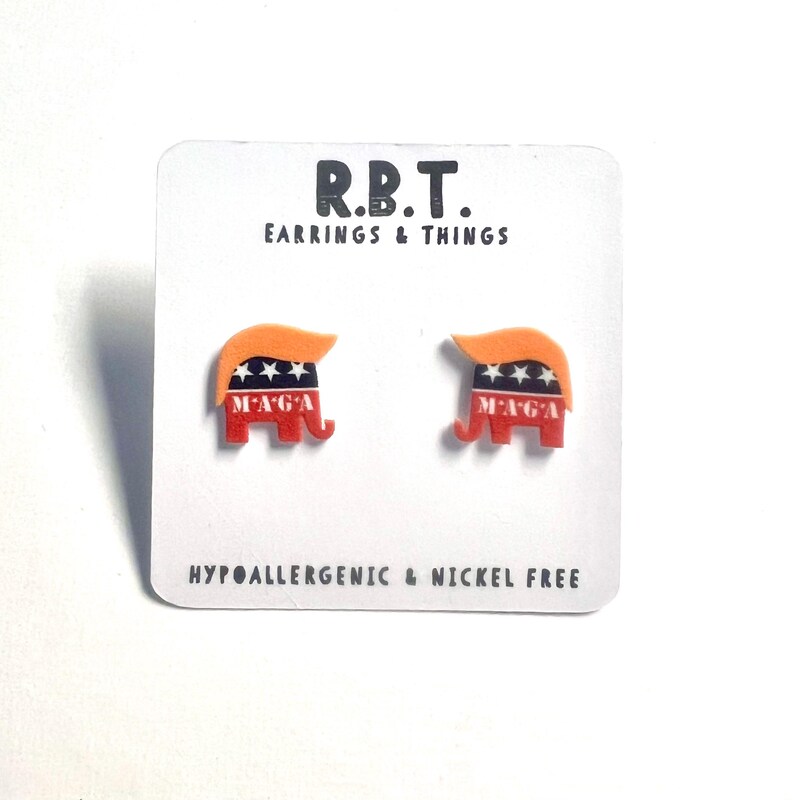 Trump Earrings - Etsy