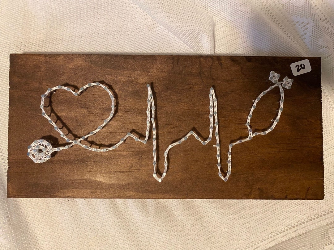 String Art - Heart Beat Stethoscope - Etsy