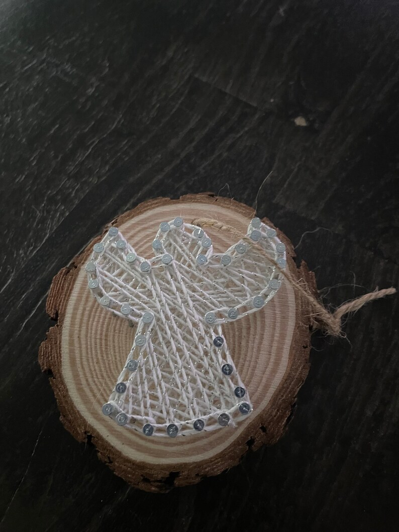 String Art Ornament - Angel - Etsy
