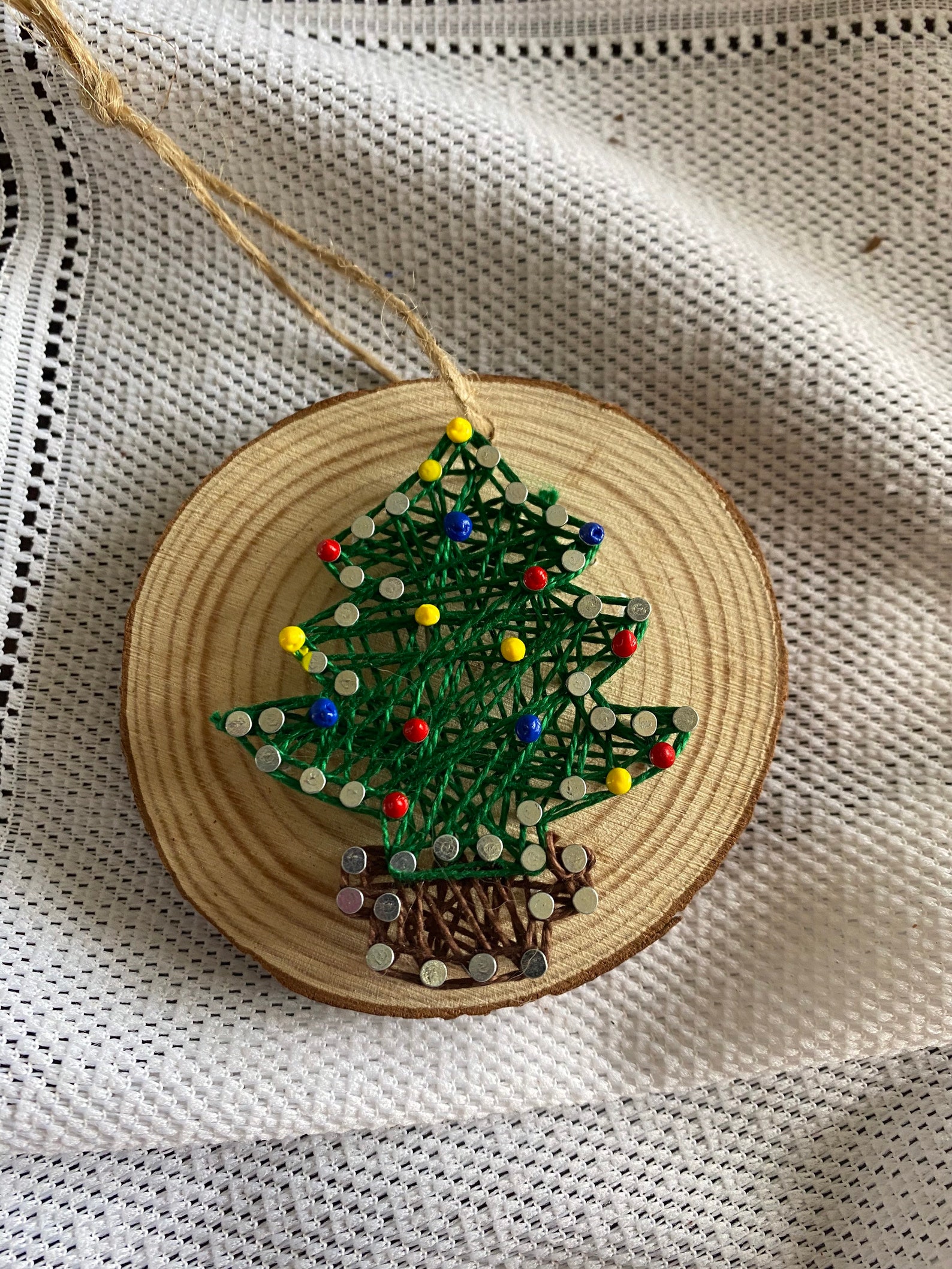 String Art Ornament Christmas Tree Ornament - Etsy