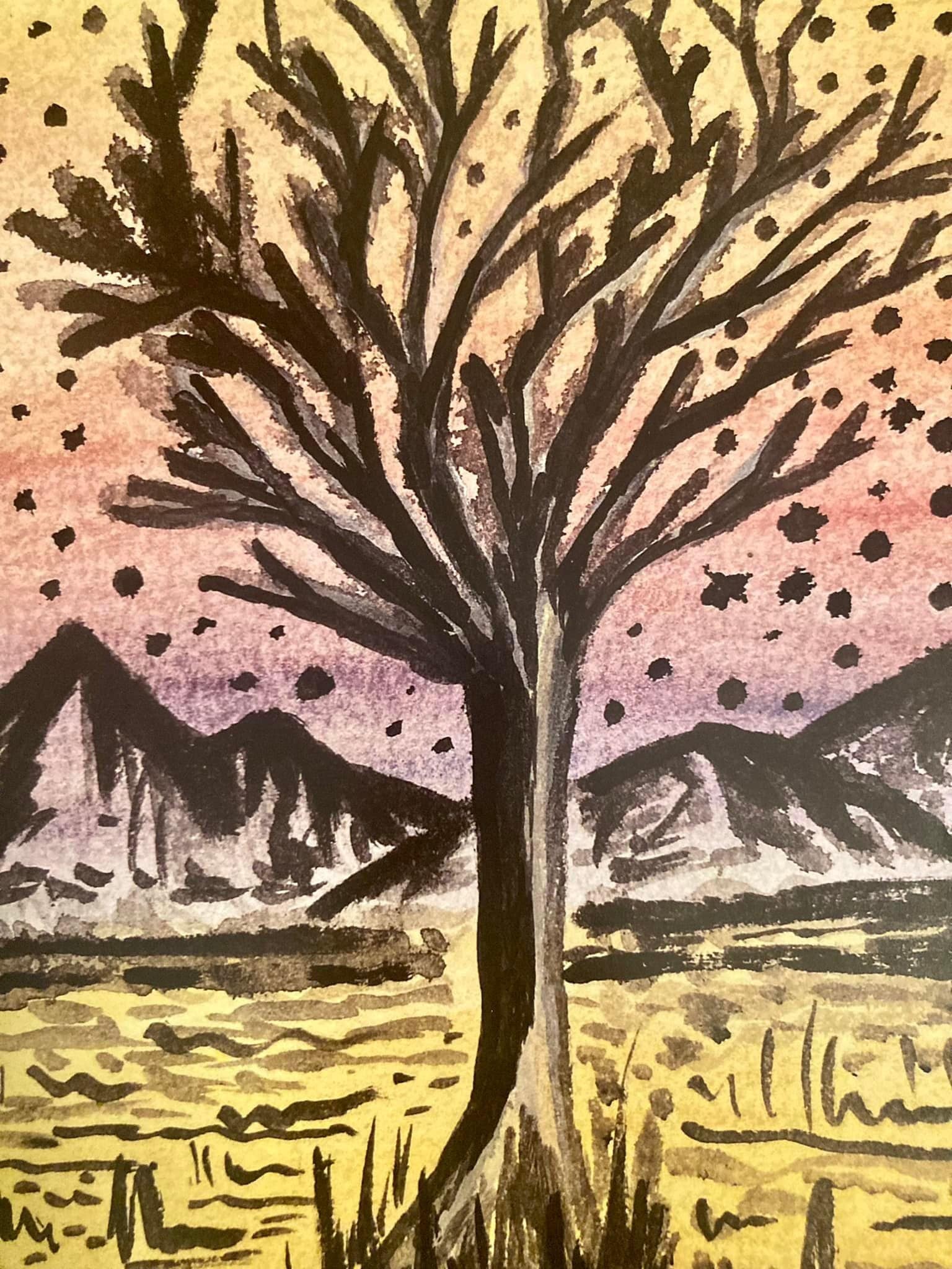 Watercolor Tree Art Print Tree Art Watercolor Art Art - Etsy