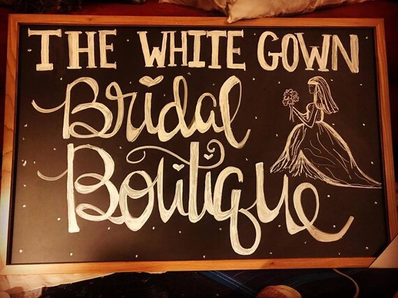 Custom Bridal Shop Sign Bridal Signs Custom Wedding Chalk - Etsy