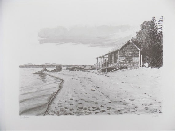 Beach Illustration Sketch