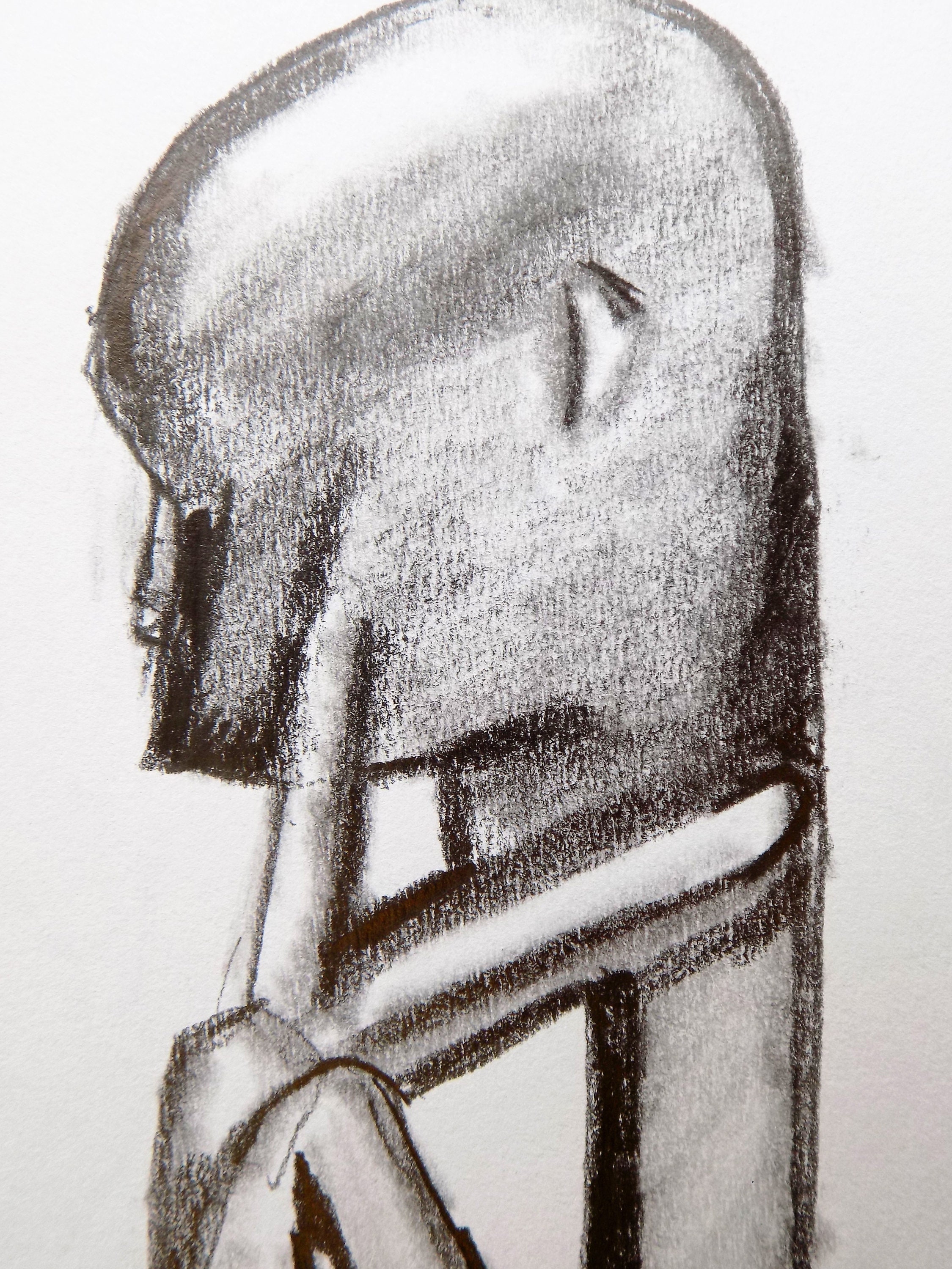 Graphite Sketch of Rice Deity Sculpture Pencil Drawing - Etsy