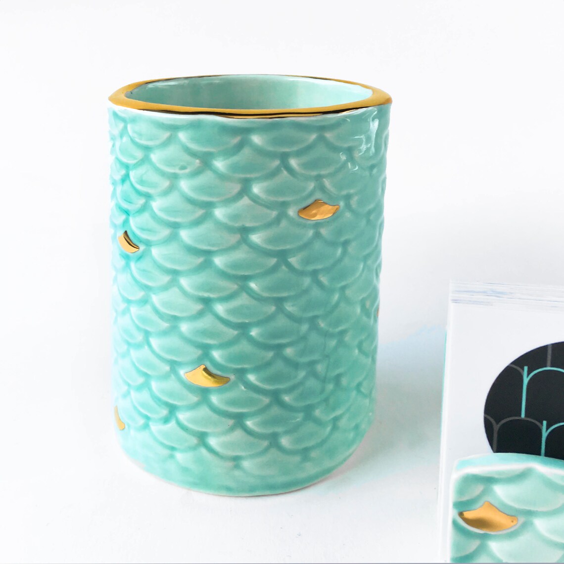 Mermaid Business Card Holder, Pencil Holder, Desk Set - Mermaid Gift ...