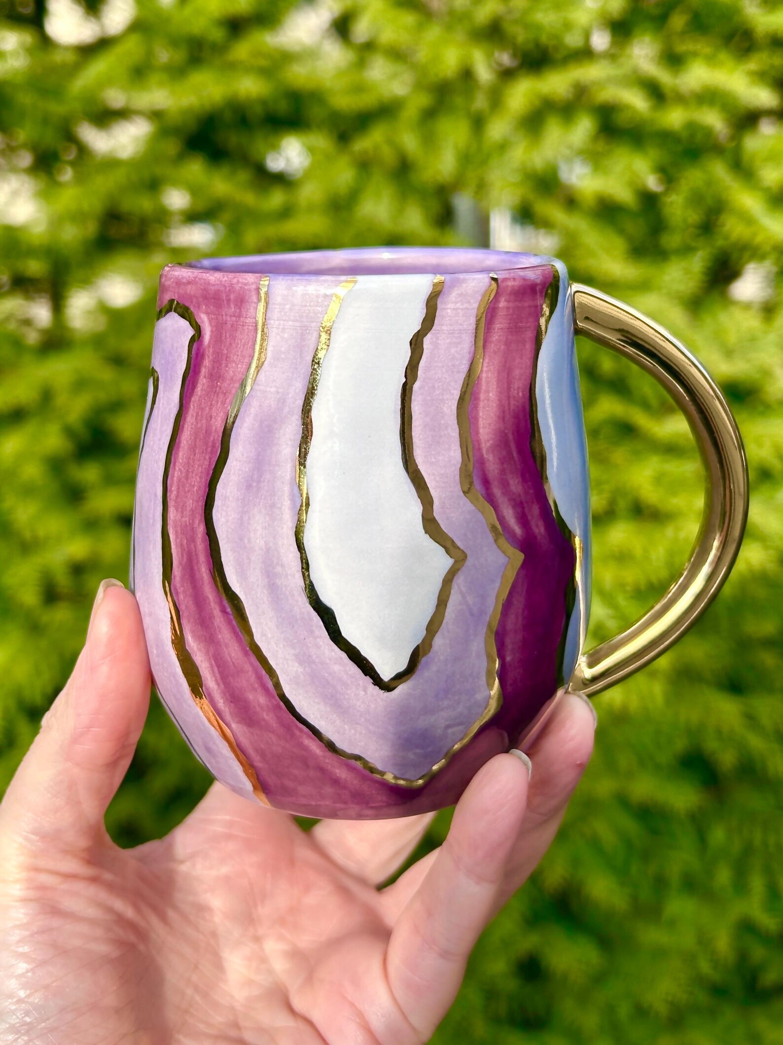 Amethyst Geode Mug, Crystal Mug, Crystal Coffee Mug Handmade From ...