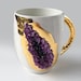 Geode Mug in Amethyst, Crystal Mug by Modern Mud, Photo by Ksenia ...