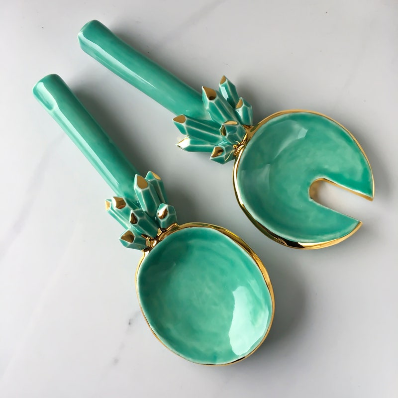 Salad Servers - Etsy
