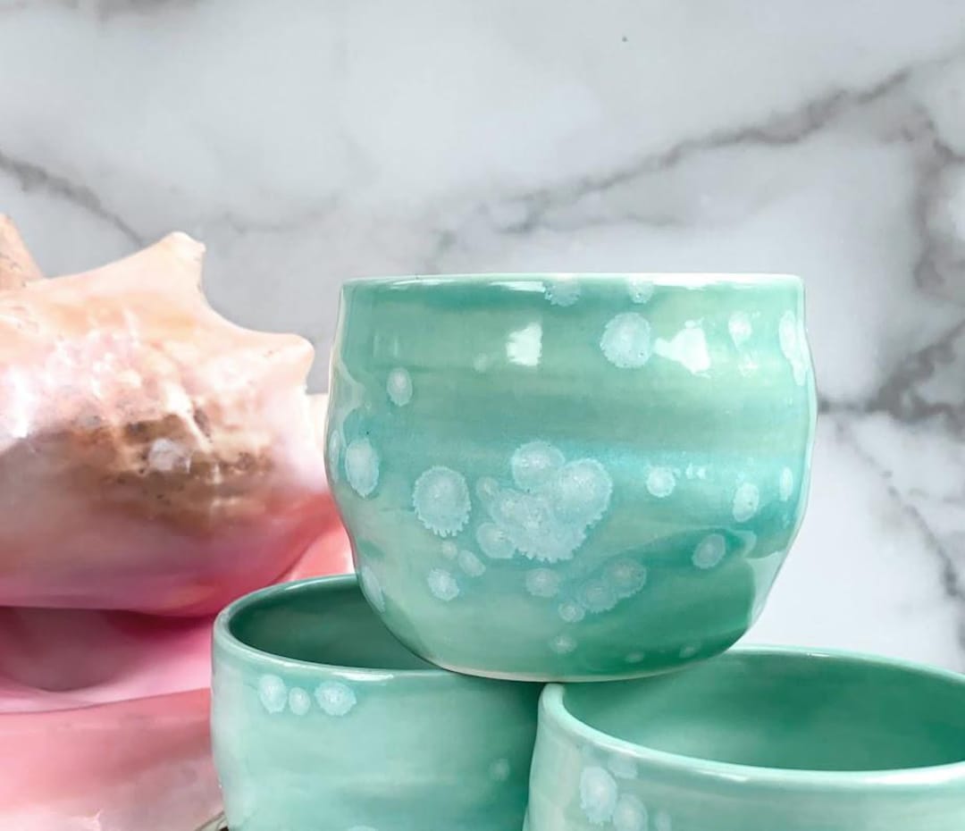 Ocean Waves Planter - Turquoise, Aqua Ceramic Handmade Planter ...