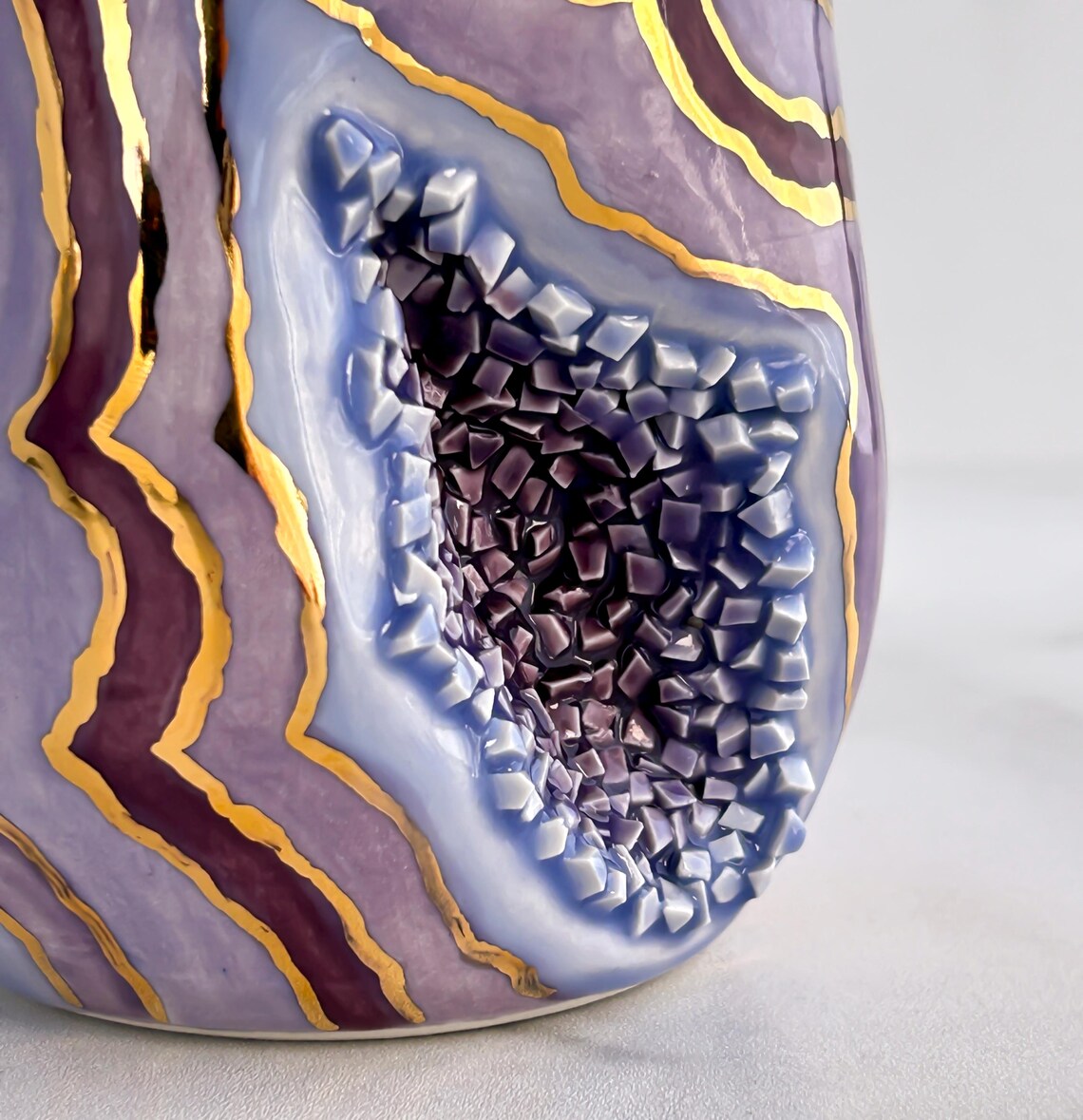 Amethyst Geode Mug, Crystal Mug, Crystal Coffee Mug Handmade From ...
