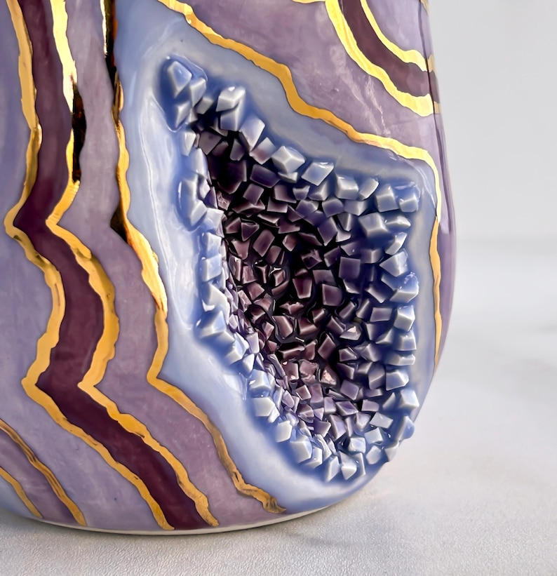 Amethyst Geode Mug, Crystal Mug, Crystal Coffee Mug Handmade From ...