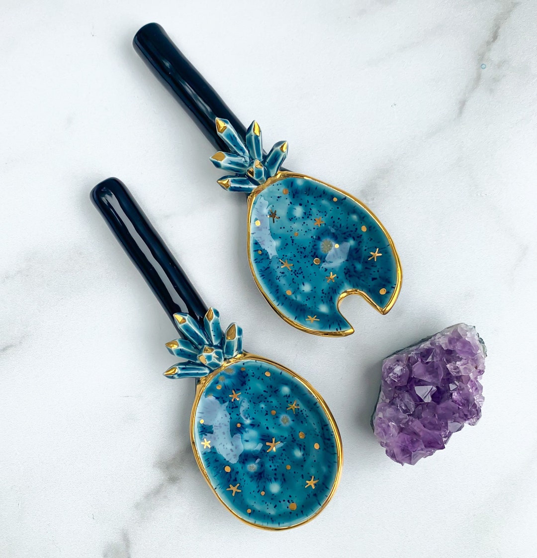 Crystal Salad Servers, Mother's Day Gift, Hostess Gift, Crystal ...