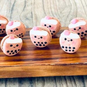 Boba Macarons - Etsy