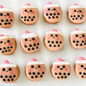 Boba Macarons - Etsy