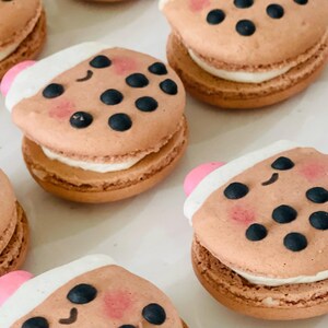 Boba Macarons - Etsy