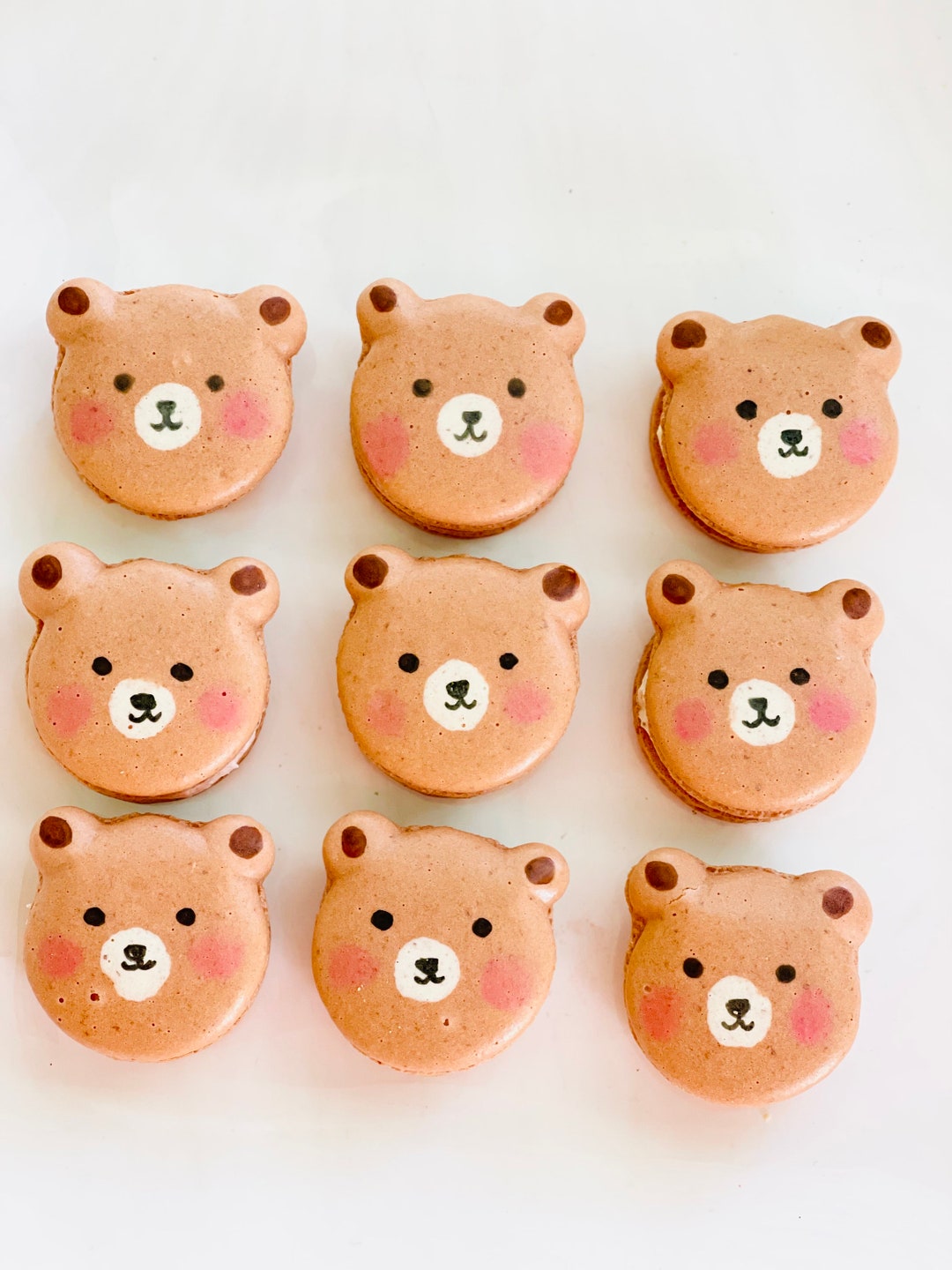 Teddy Bear Macarons - Etsy