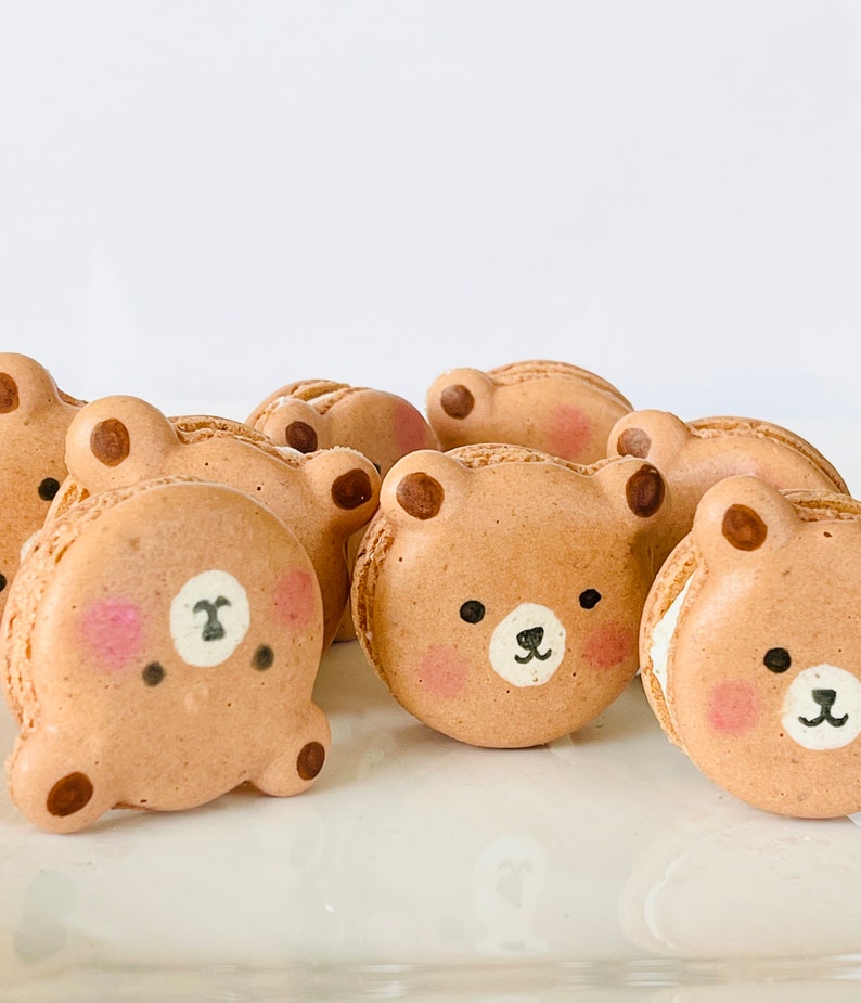 Teddy Bear Macarons - Etsy