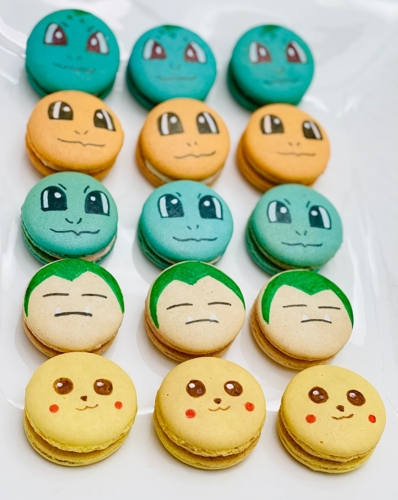 Pokémon Inspired Macarons - Etsy