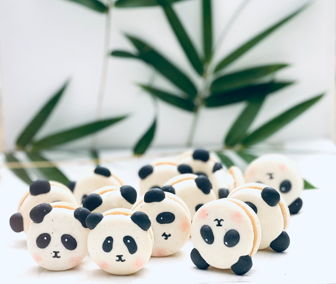 Adorable Panda Macarons: Handmade Dessert Treats - Etsy