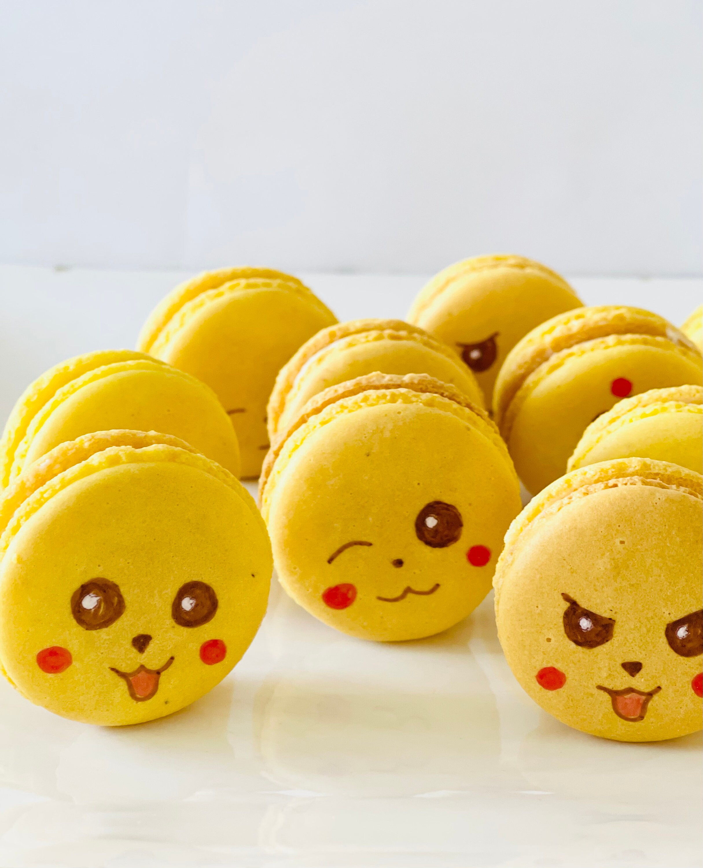 Pikachu Inspired Macarons - Etsy