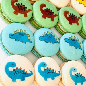Dinosaur Macarons - Etsy