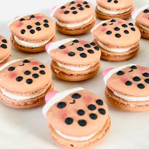 Boba Macarons - Etsy
