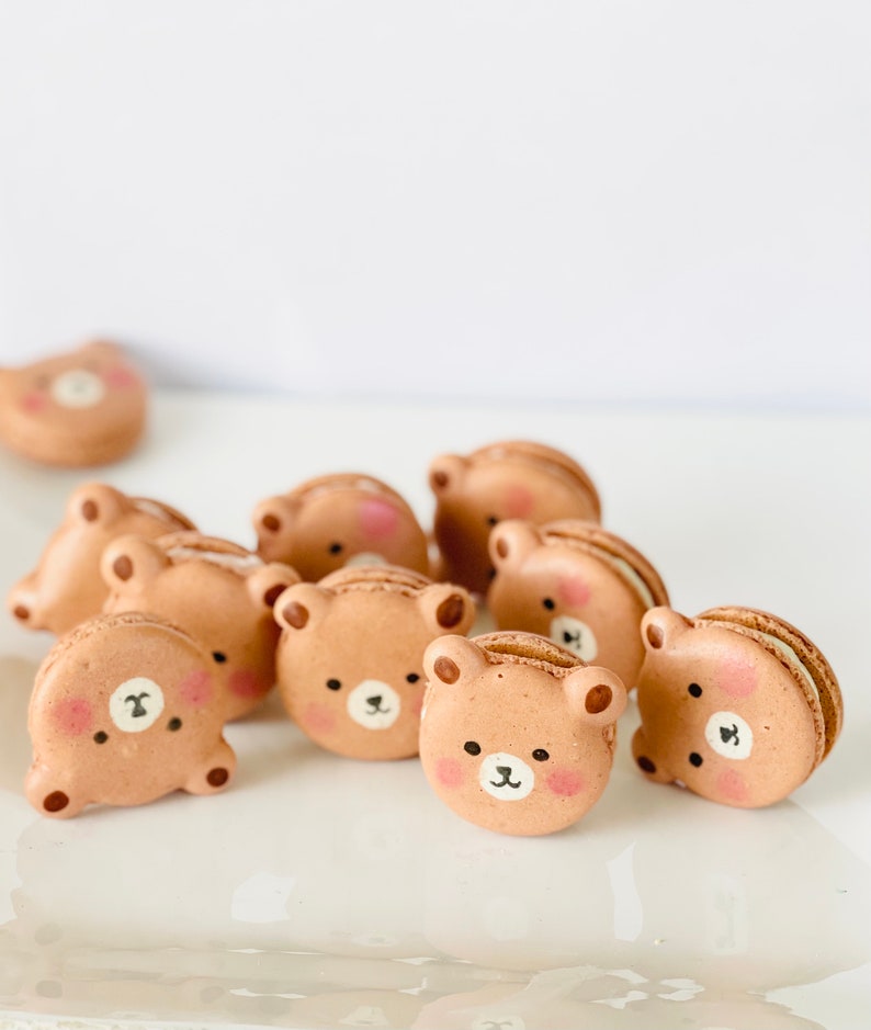 Teddy Bear Macarons - Etsy