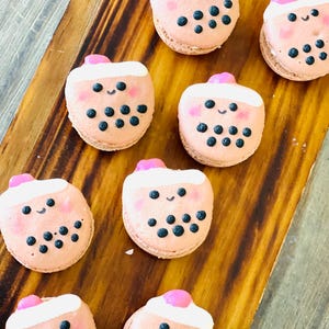 Boba Macarons - Etsy
