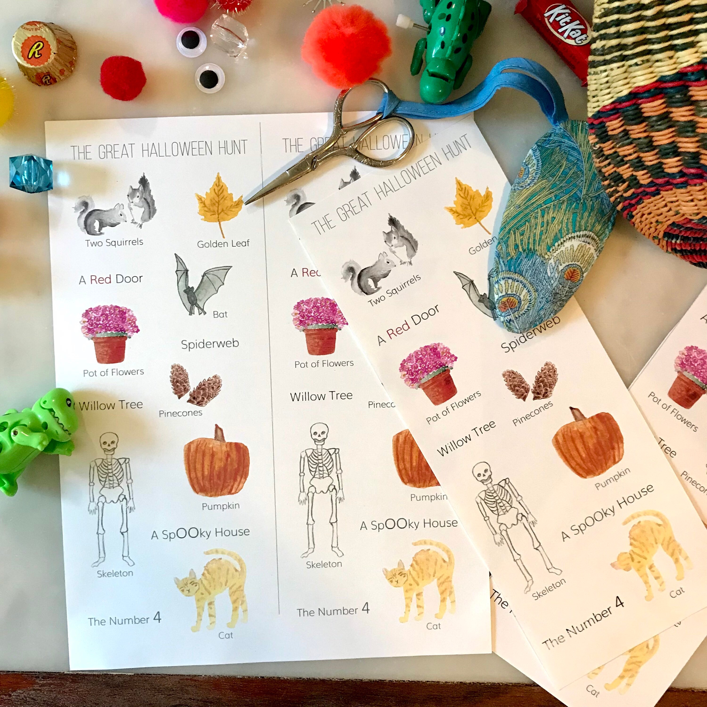 Halloween Scavenger Hunt / Fall Outdoor Activity / Printable / - Etsy