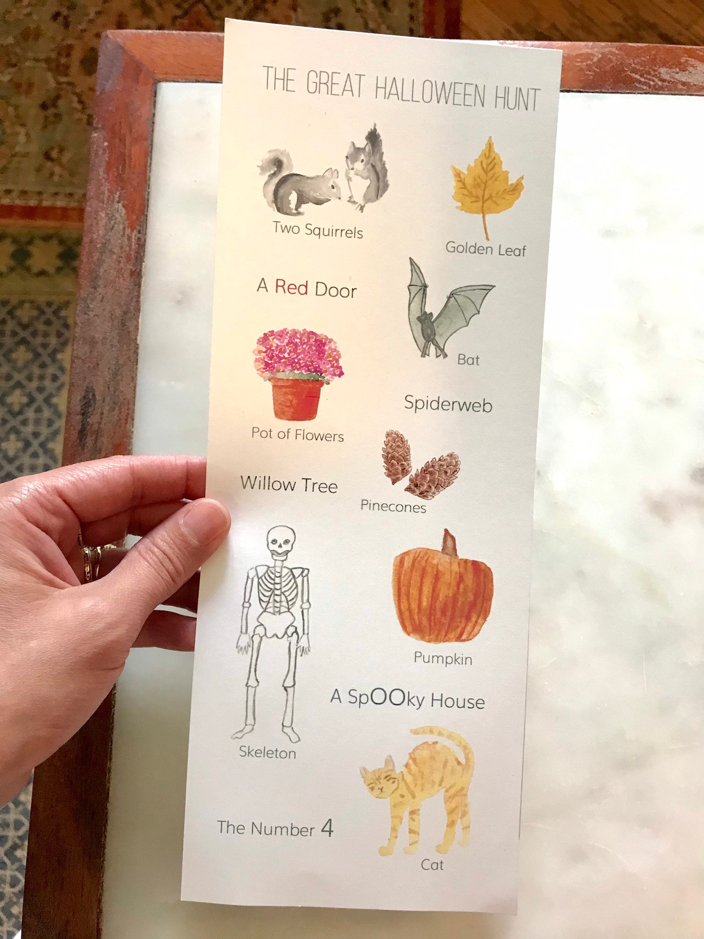 Halloween Scavenger Hunt / Fall Outdoor Activity / Printable / - Etsy