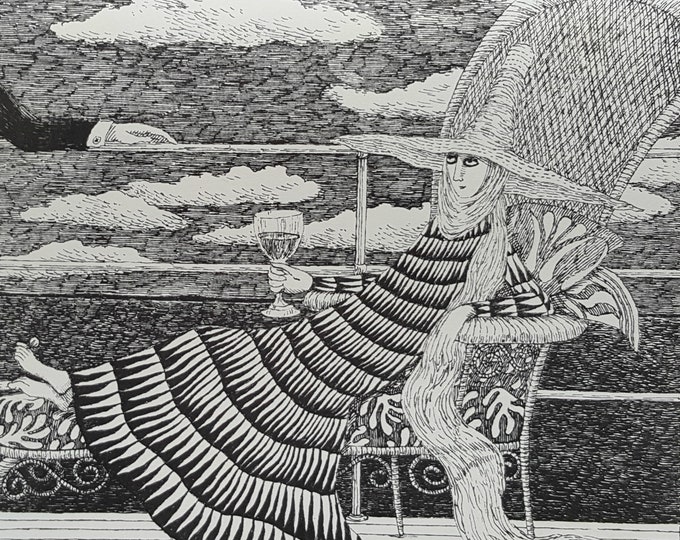 EDWARD GOREY Vintage 1970’s RARE Poster Print Gothic Home Decor Macabre ...