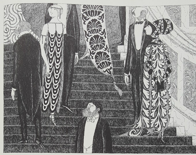 EDWARD GOREY Vintage 1970’s RARE Poster Print Gothic Home Decor Macabre ...