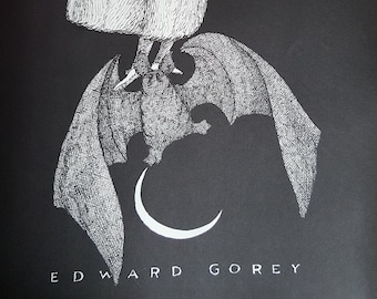 EDWARD GOREY Vintage 1970s RARE Poster Print Gothic Home - Etsy